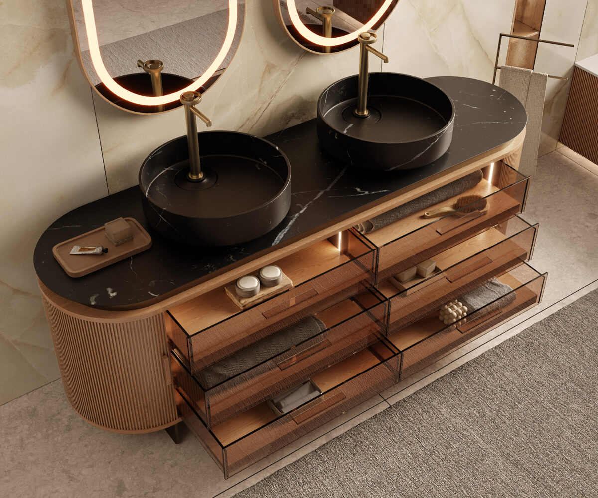 Contemporary Bathroom Vanities – Eclectic | European Cabinets & Design ...