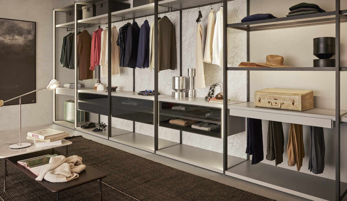 Modern Walk-In Closets | European Cabinets & Design Studios